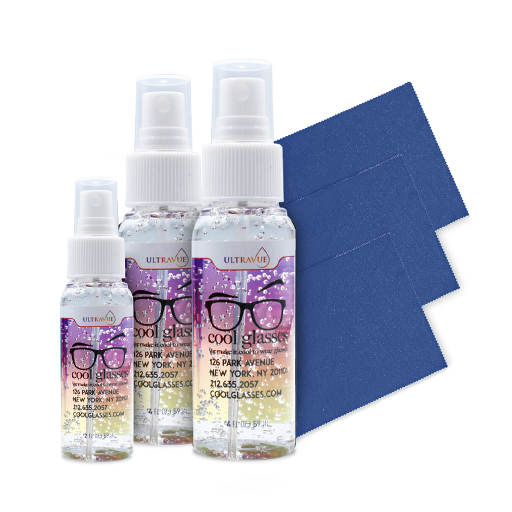 Imprinted UltraVue™ Gel Lens Cleaner Combo Kit – taylormadisoneyewear