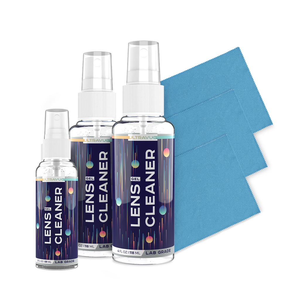 UltraVue™ Gel Lens Cleaner Combo Kit – taylormadisoneyewear